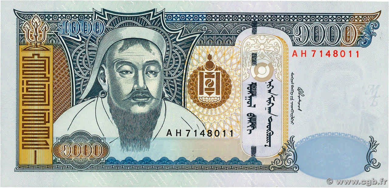 Mongolian Tugrug Drops Against Major Currencies