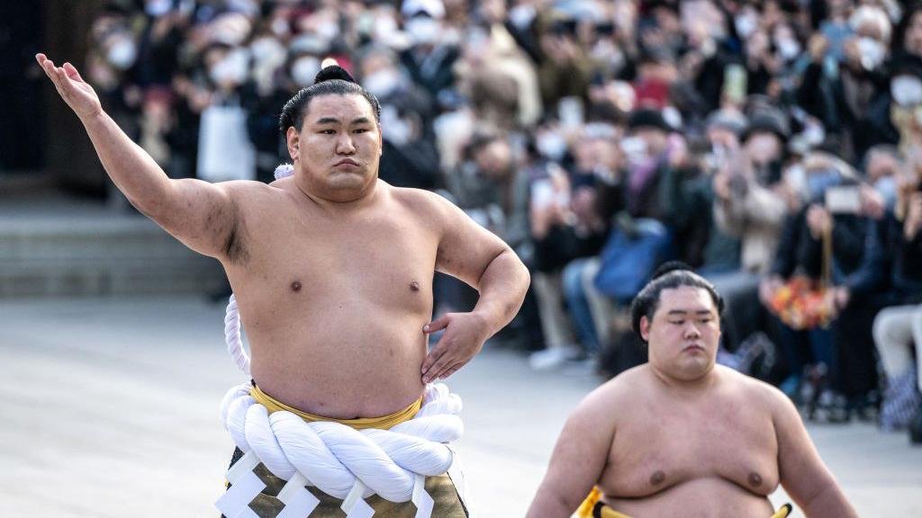 Mongolian Sumo Wrestlers Compete at London Basho